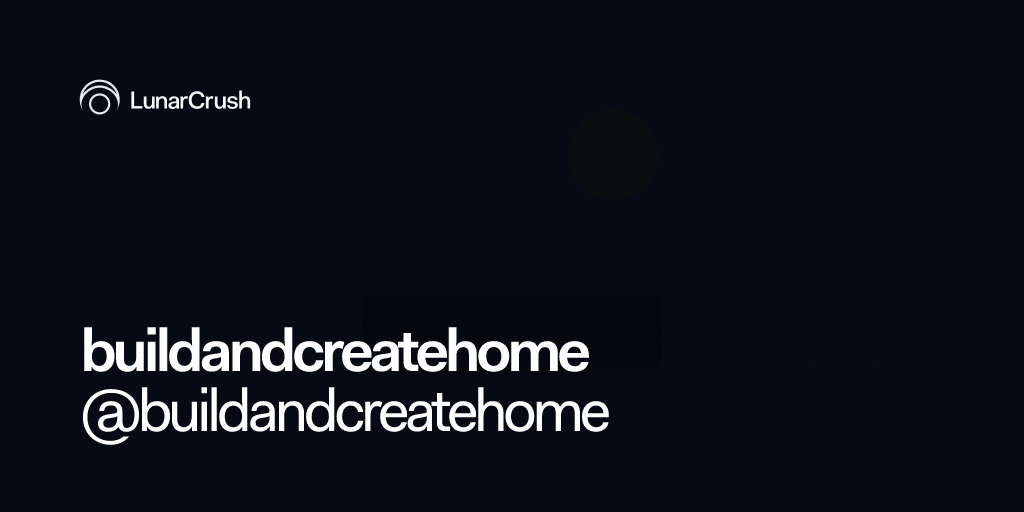 buildandcreatehome Trending Social Media Creator Profile on LunarCrush