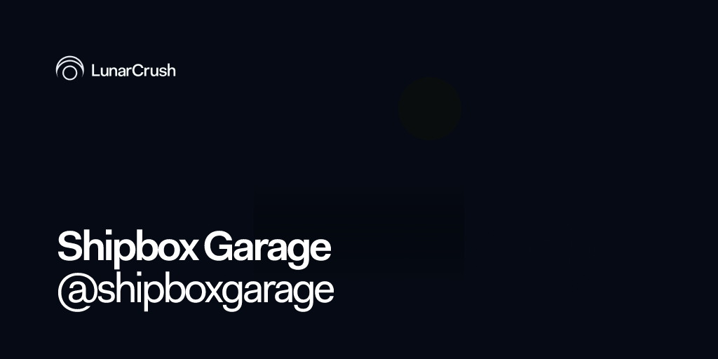shipboxgarage Trending Social Media Creator Profile on LunarCrush