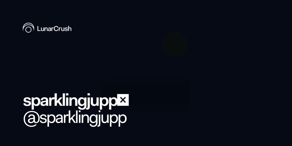 sparklingjupp Trending Social Media Creator Profile on LunarCrush