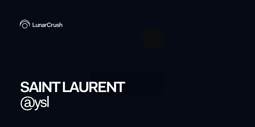 ysl Trending Social Media Creator Profile on LunarCrush