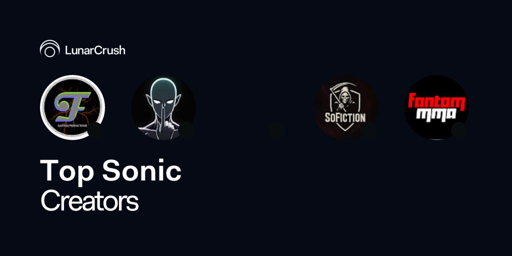 Trending sonic Social Media Creators on LunarCrush