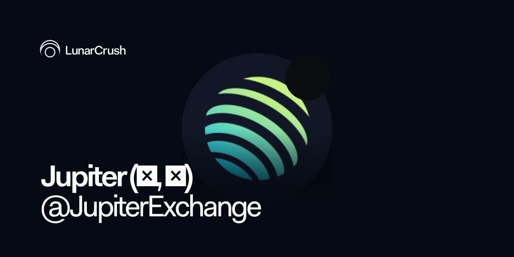 JupiterExchange Trending Social Media Creator Profile on LunarCrush