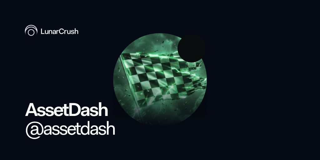 assetdash Trending Social Media Creator Profile on LunarCrush