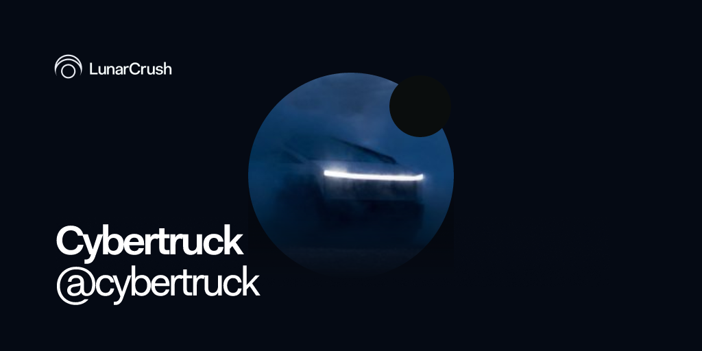 cybertruck Trending Social Media Creator Profile on LunarCrush