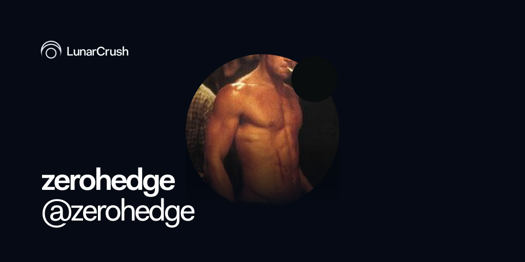 zerohedge Trending Social Media Creator Profile on LunarCrush