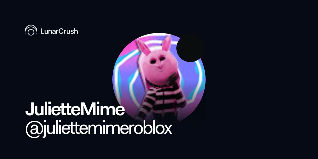 juliettemimeroblox Trending Social Media Creator Profile on LunarCrush