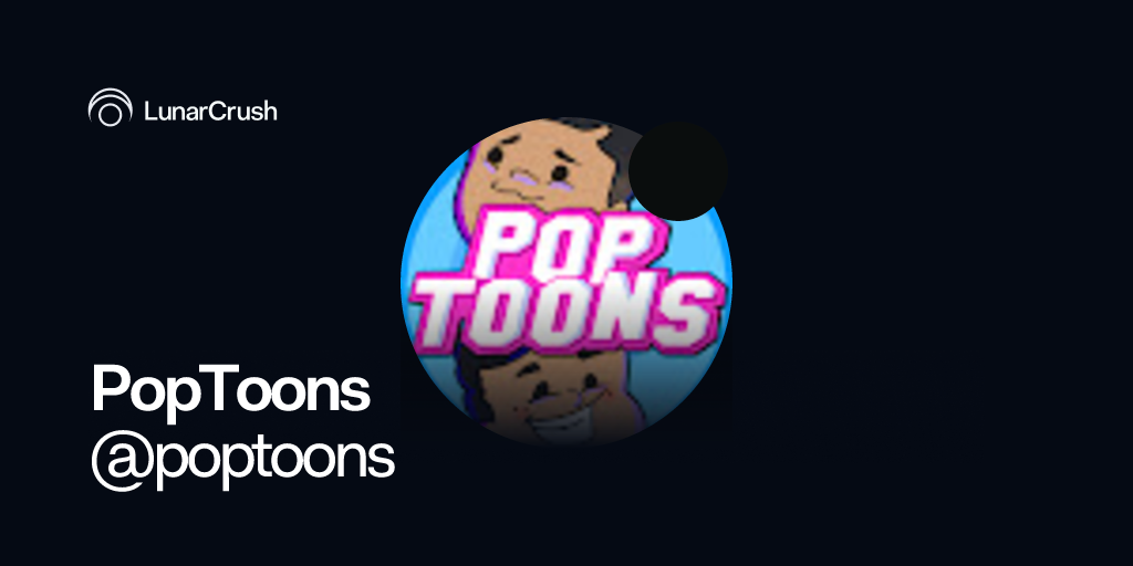 poptoons Trending Social Media Creator Profile on LunarCrush