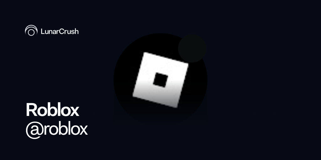 roblox Trending Social Media Creator Profile on LunarCrush