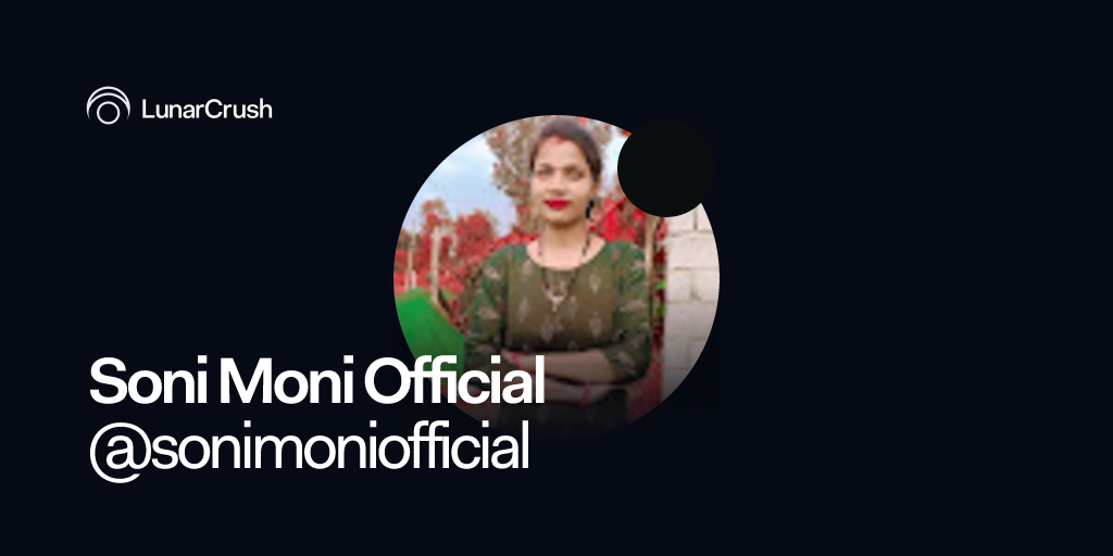 sonimoniofficial Trending Social Media Creator Profile on LunarCrush