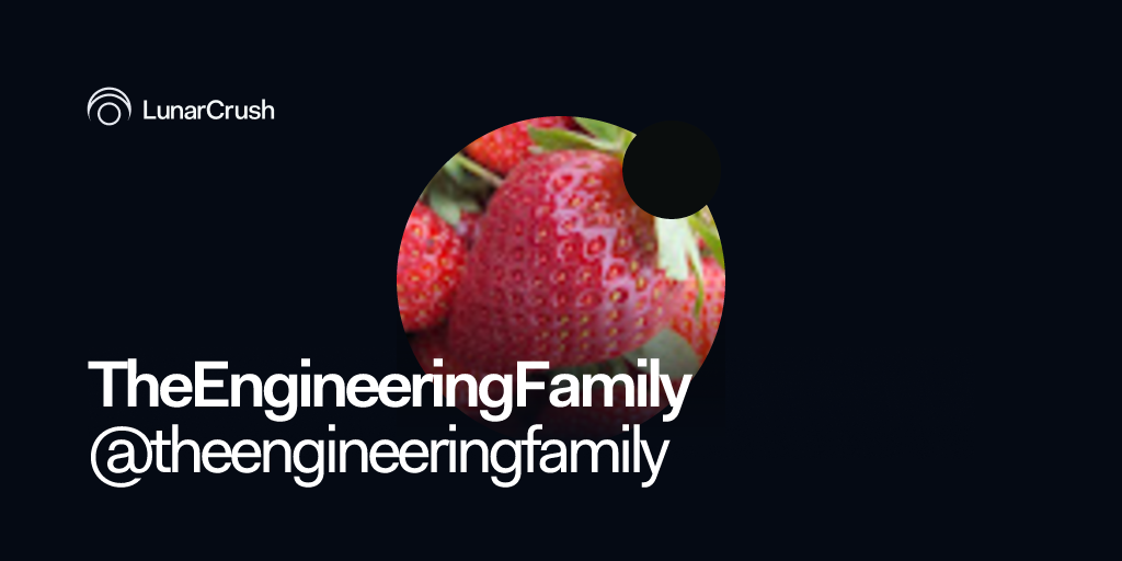 theengineeringfamily Trending Social Media Creator Profile on LunarCrush