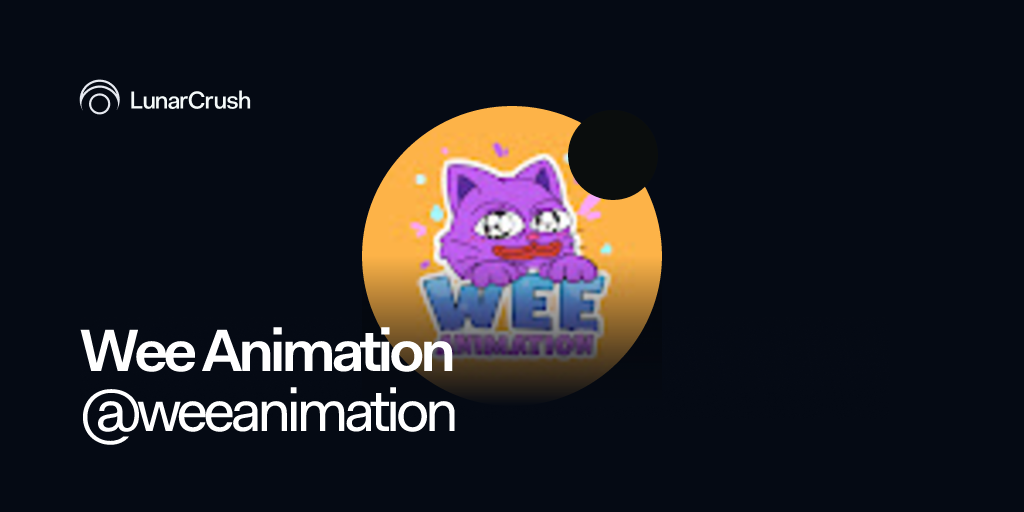 weeanimation Trending Social Media Creator Profile on LunarCrush