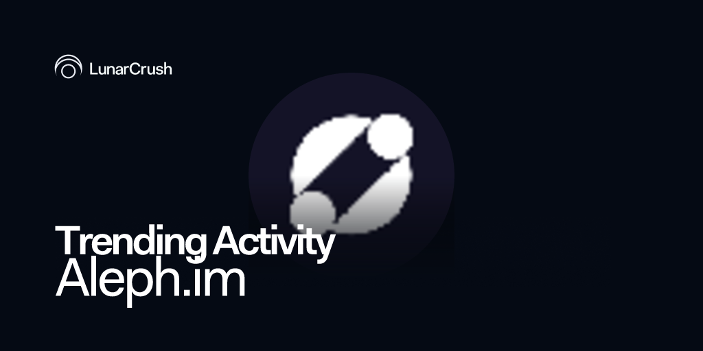 Aleph.im (ALEPH) Social Media Analytics on LunarCrush