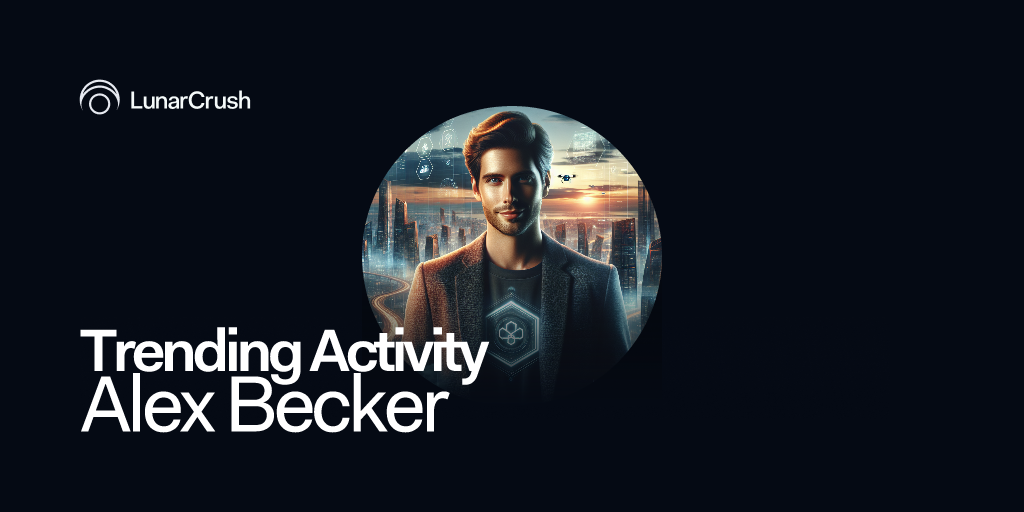 Alex Becker Social Media Analytics on LunarCrush