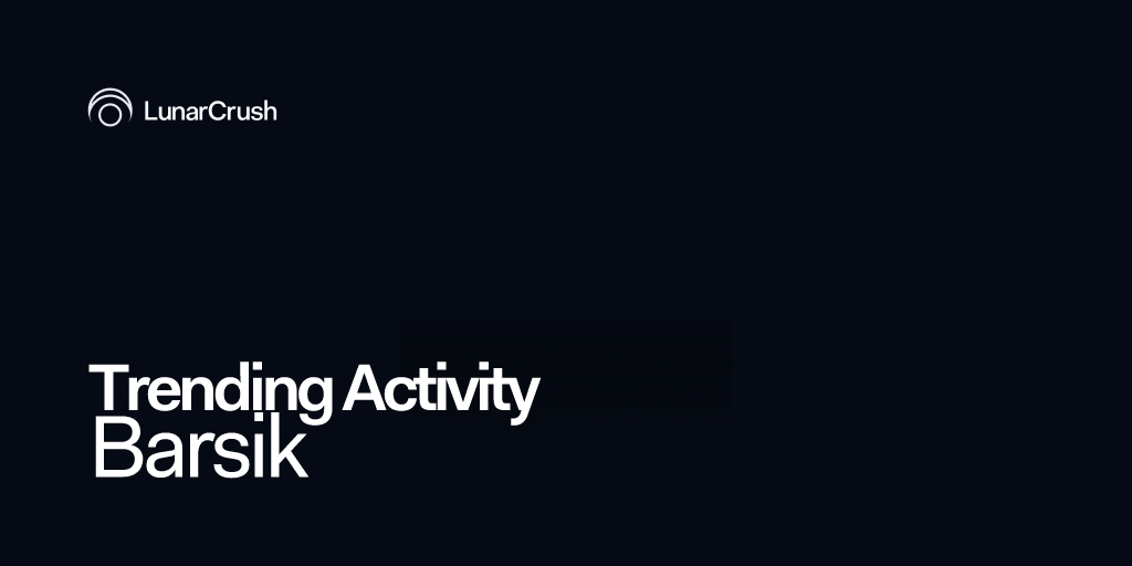 Barsik Social Media Analytics on LunarCrush