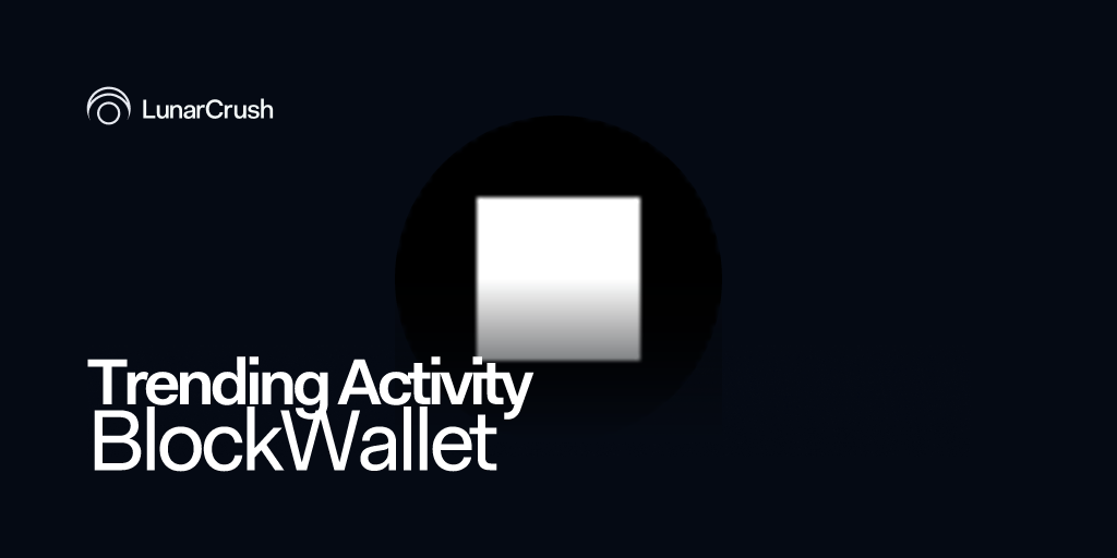 BlockWallet (BLANK) Social Media Analytics on LunarCrush