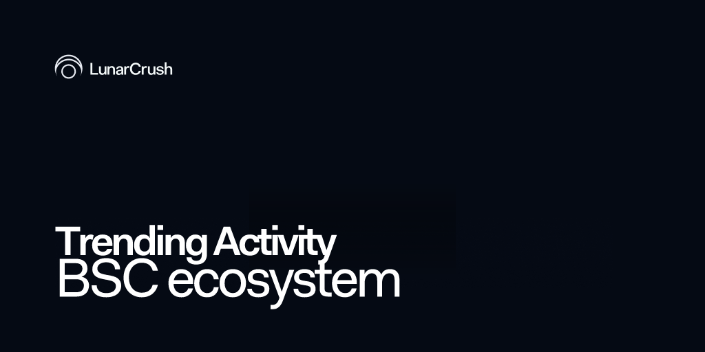 BSC ecosystem Social Media Analytics on LunarCrush