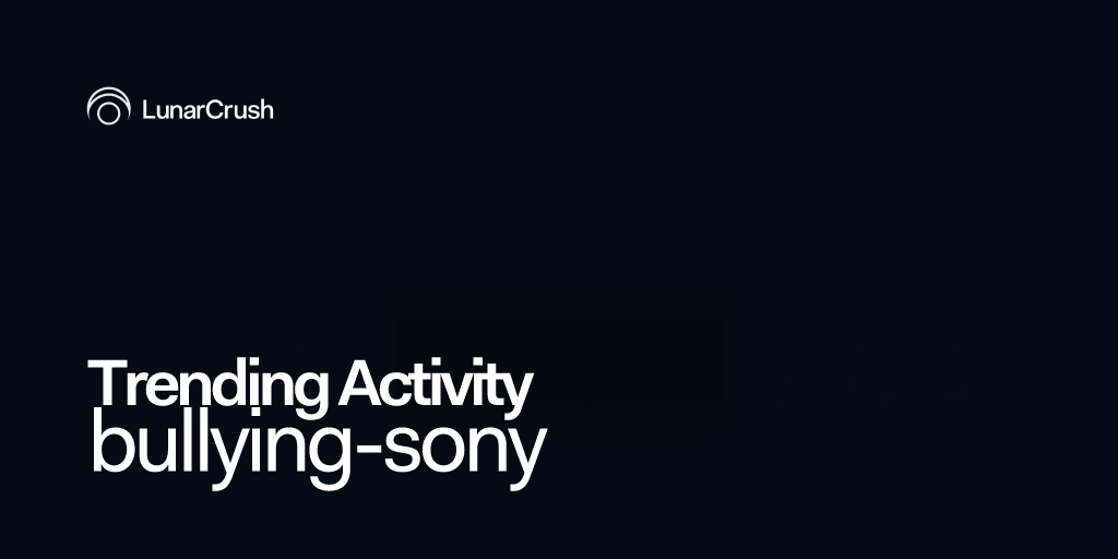 bullying-sony Social Media Analytics on LunarCrush