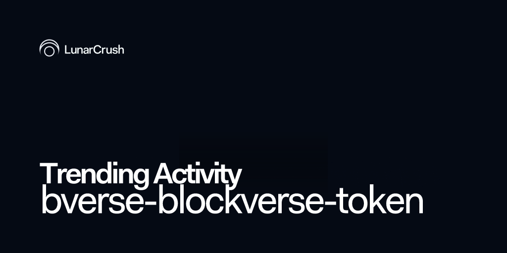 bverse-blockverse-token Social Media Analytics on LunarCrush