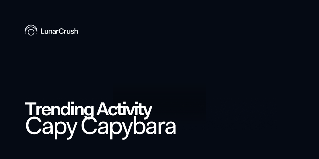 Capy Capybara Social Media Analytics on LunarCrush