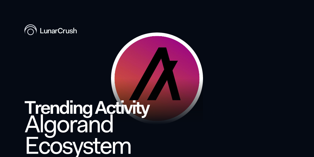 Algorand Ecosystem Social Media Analytics on LunarCrush