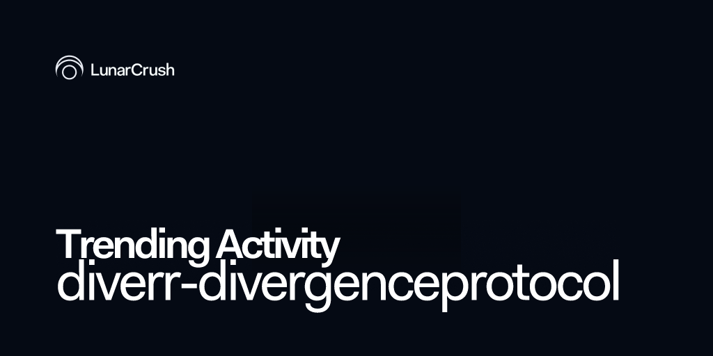 diverr-divergenceprotocol Social Media Analytics on LunarCrush