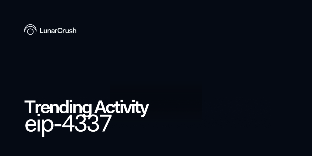 eip-4337 Social Media Analytics on LunarCrush