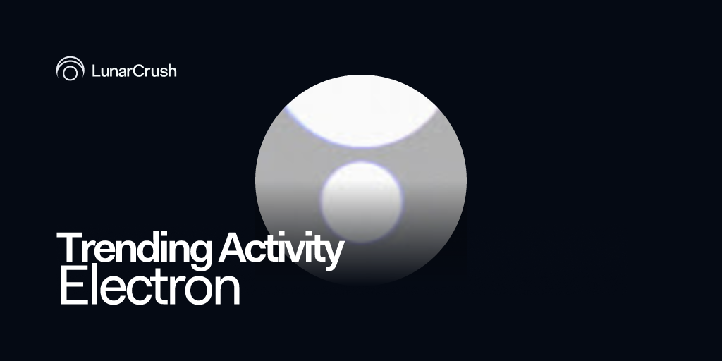 electron Social Media Analytics on LunarCrush