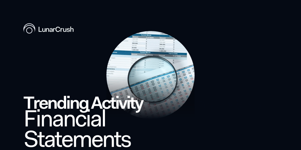 Financial Statements Social Media Analytics on LunarCrush