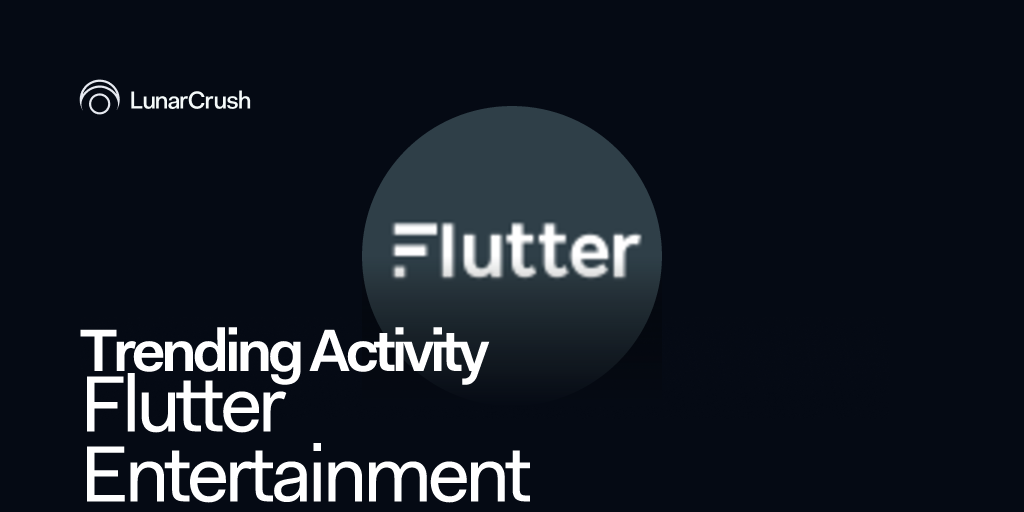 flutter-entertainment-plc Social Media Analytics on LunarCrush