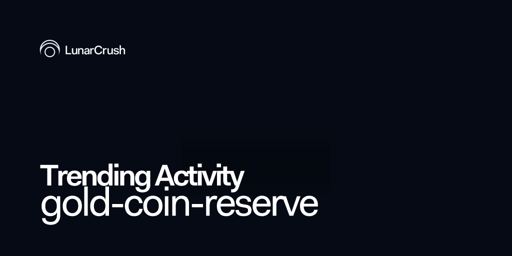 gold-coin-reserve Social Media Analytics on LunarCrush