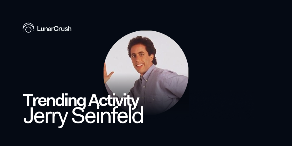 Jerry Seinfeld Social Media Analytics on LunarCrush