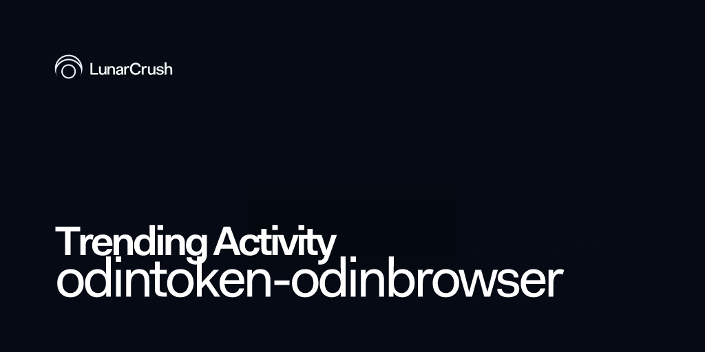 odintoken-odinbrowser Social Media Analytics on LunarCrush