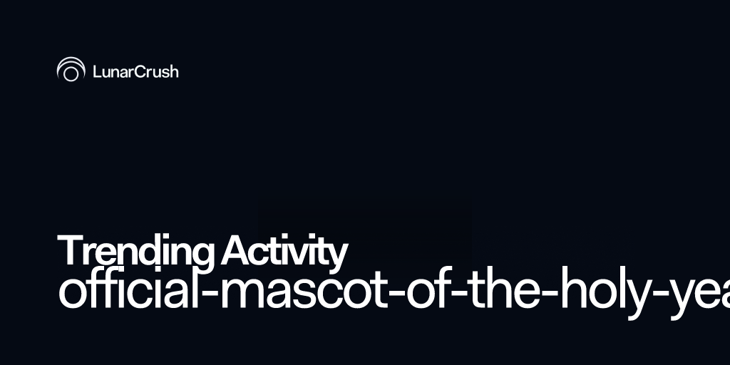 official-mascot-of-the-holy-year Social Media Analytics on LunarCrush