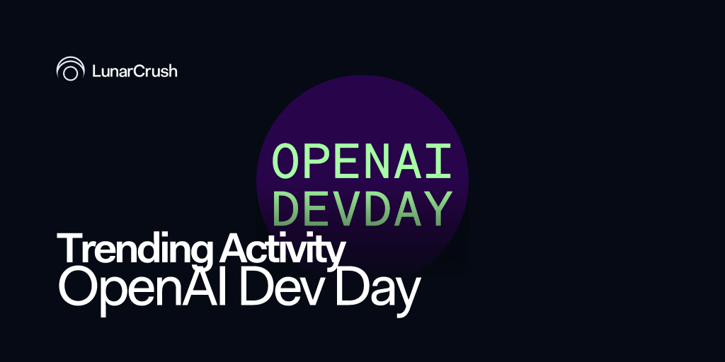 OpenAI Dev Day Social Media Analytics on LunarCrush