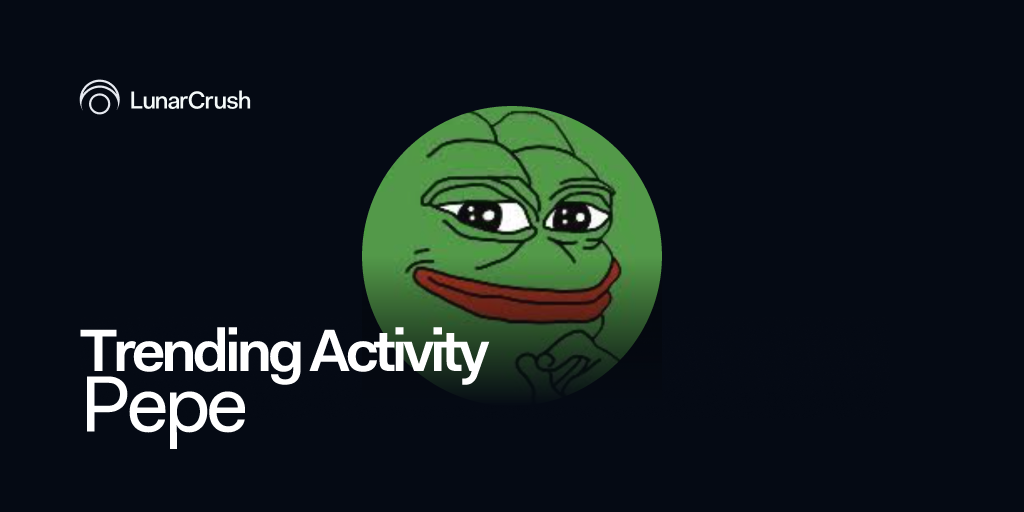 Pepe (PEPE) Social Media Analytics on LunarCrush