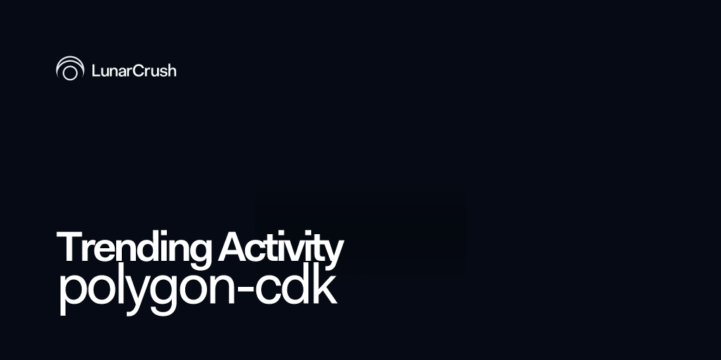 polygon-cdk Social Media Analytics on LunarCrush