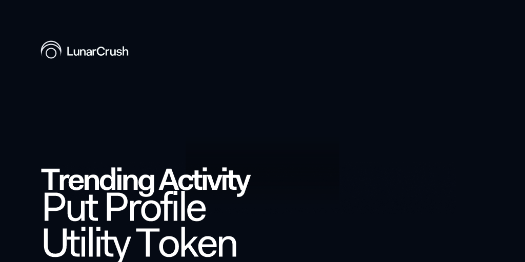 put-profile-utility-token Social Media Analytics on LunarCrush