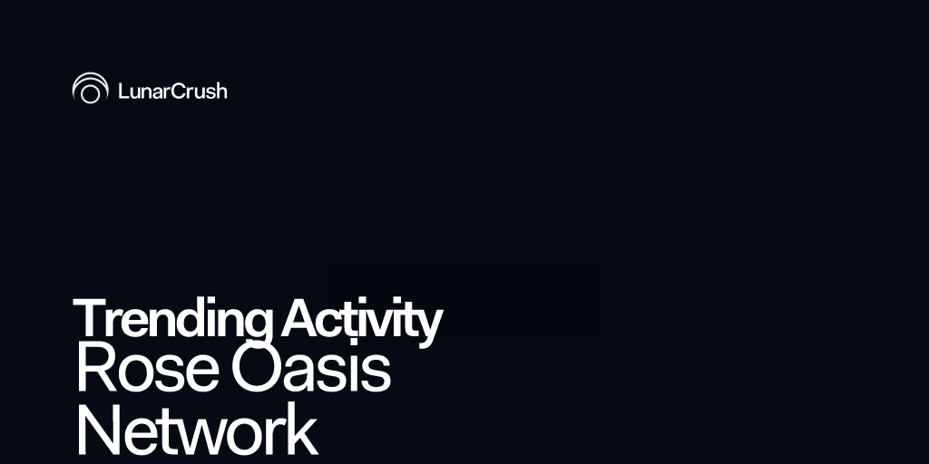 ROSE Oasis Network Social Media Analytics on LunarCrush