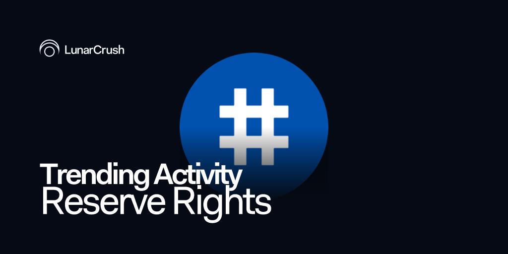 Reserve Rights (RSR) Social Media Analytics on LunarCrush