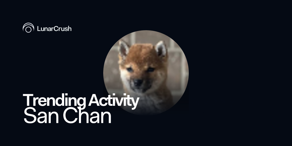 San Chan (SAN) Social Media Analytics on LunarCrush
