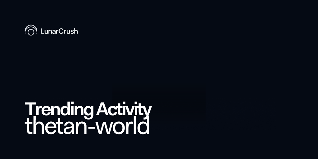 thetan-world Social Media Analytics on LunarCrush
