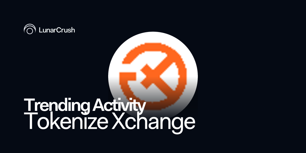 Tokenize Xchange (TKX) Social Media Analytics on LunarCrush