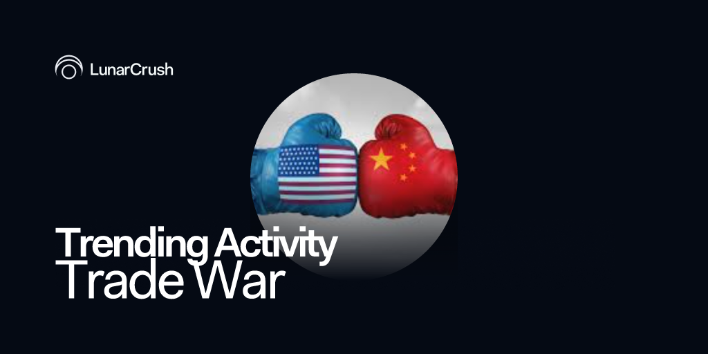 Trade War Social Media Analytics on LunarCrush